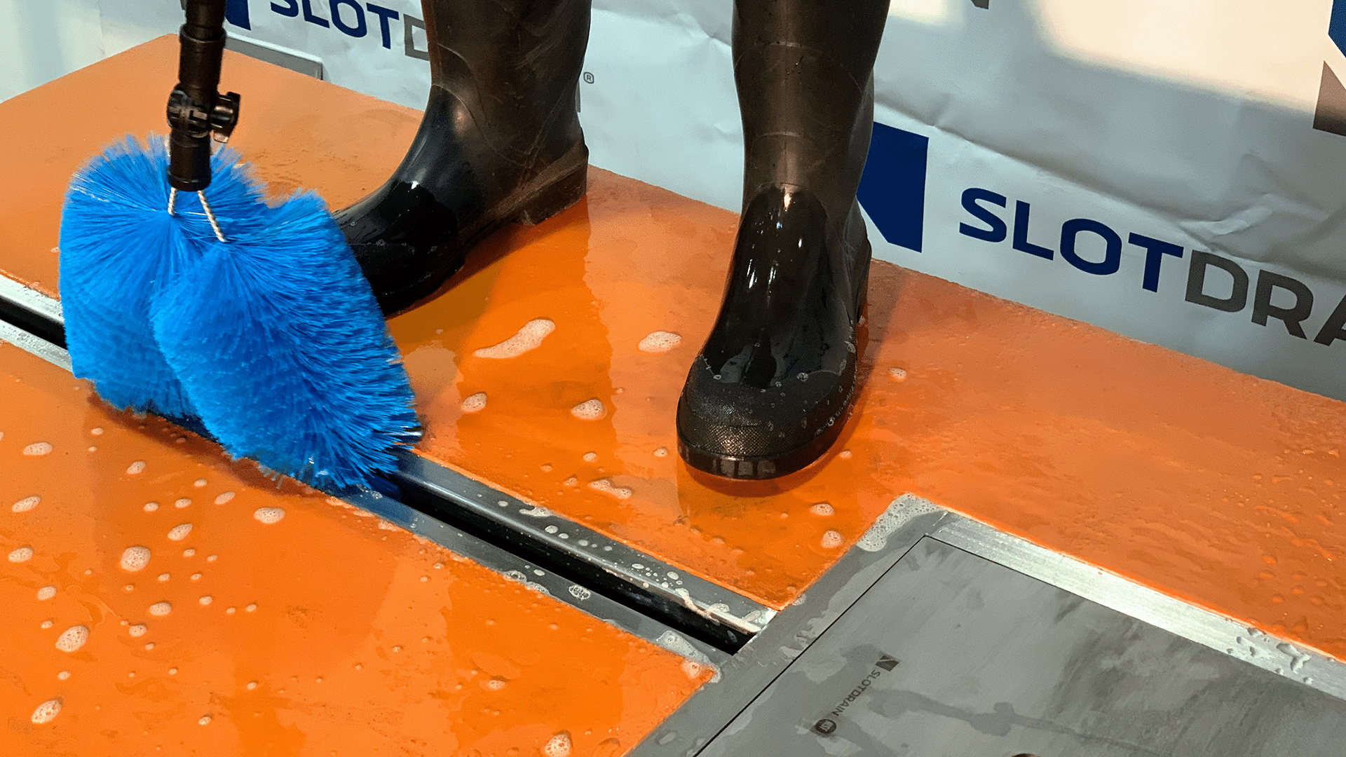 Slot Drain Cleaning Brush - FoodSafe Drains
